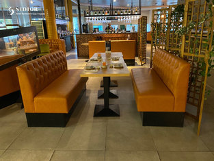 Leather Upholstery Restaurant Booth Sofa 1m Length