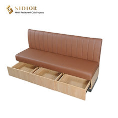 Two Seater American Diner Style Bench Seating 100cm Length ODM OEM