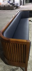 0.58 CBM Outdoor Restaurant Booth Seating Solid Wood Frame 90cm Height